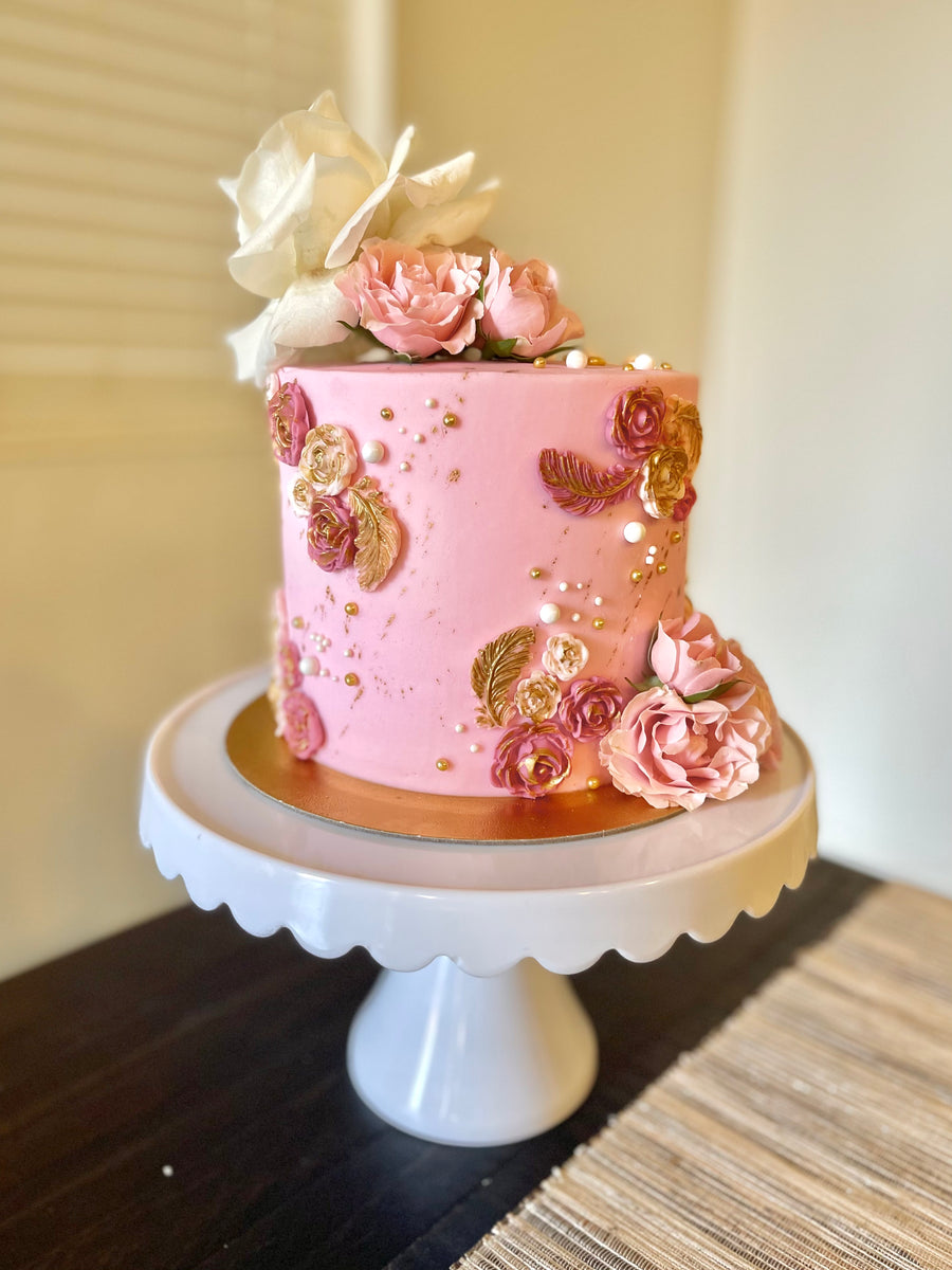 Floral Cake – Something Meetha